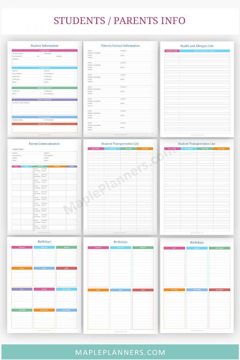 Teacher Planner Printable: Back to School Done Right