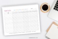 Habit Tracker Printable: Keep track of your Goals and Habits