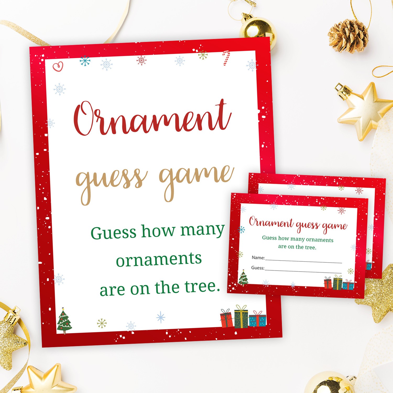 Christmas Bingo Game Printable - Maple Planners