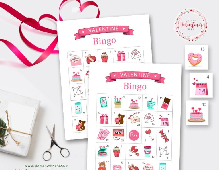 Valentine Bingo Game Printable