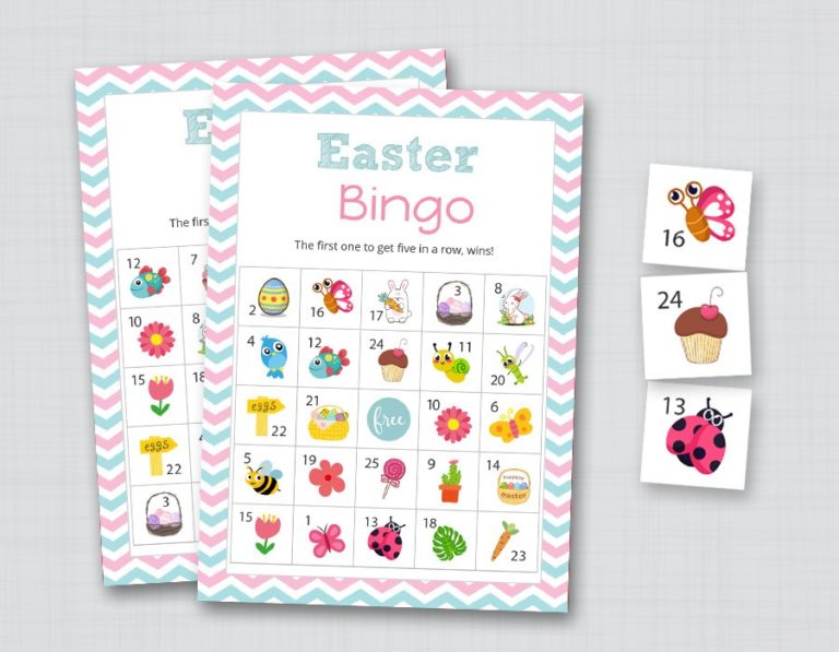 Free Printable Easter Bingo Game Cards | Fun Activities for Kids