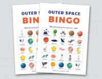 Outer Space Bingo | Free Printable Outer Space Game for Kids