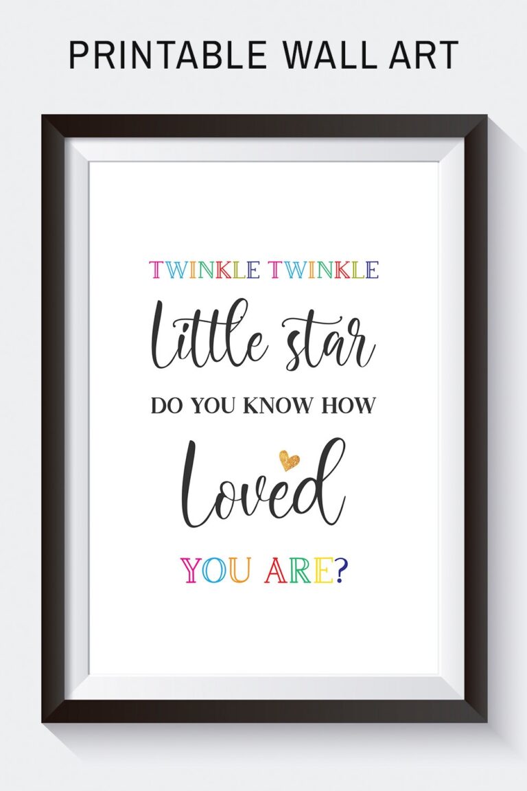 Free Printable Wall Art for Kids Room | Cute Nursery Decor