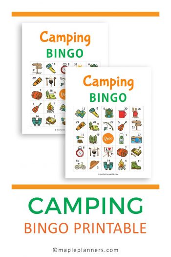 Free Printable Camping Bingo | Fun Outdoor Activities for Kids