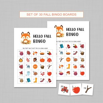 Fall Bingo Free Printable | Fun Fall Activities for Kids