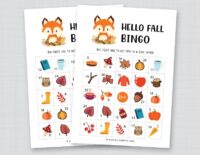 Fall Bingo Free Printable | Fun Fall Activities for Kids
