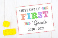 First Day of School Signs Free Printable {Editable}