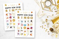 Free Printable New Years Eve Bingo Game Cards