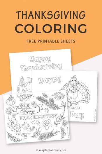 Free Printable Thanksgiving Coloring Pages for Kids