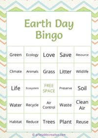 Free Printable Earth Day Bingo | Earth Day Activities for Kids
