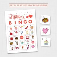 Mothers Day Bingo Printable | Fun Mother's Day Activities