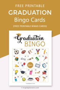 Graduation Bingo Printable | Graduation Party Games