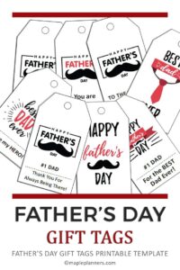Free Printable Fathers Day Gift Tags for an Awesome Dad