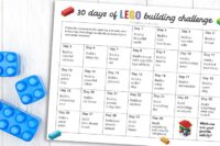 Free Printable 30 Day LEGO Building Challenge