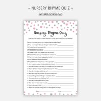 Free Printable Nursery Rhyme Quiz