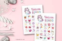 Free Printable Unicorn Bingo Game Cards