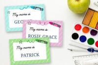 Printable Name Tags for Back to School
