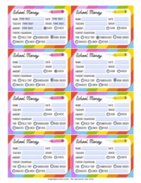 Printable Name Tags for Back to School