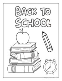 Free Back to School Coloring Pages for Kids