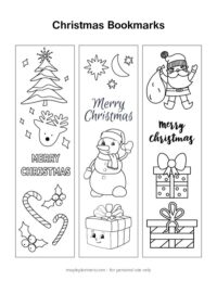 Free Printable Christmas Bookmarks