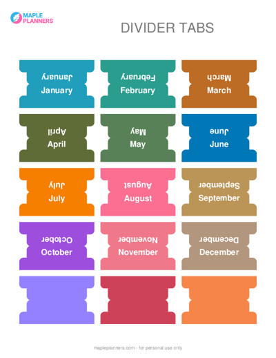 Make your own Planner Divider Tabs | Custom Tabs Generator