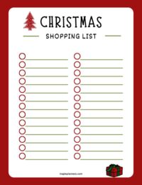 20 Free Printable Christmas Lists (PDF Printables)