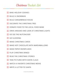 20 Free Printable Christmas Lists (PDF Printables)