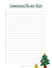 20 Free Printable Christmas Lists (PDF Printables)